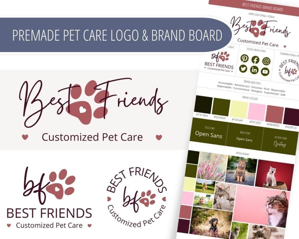 Semi-custom Dog Business Logo-Free Pet Brand Blueprint Course
